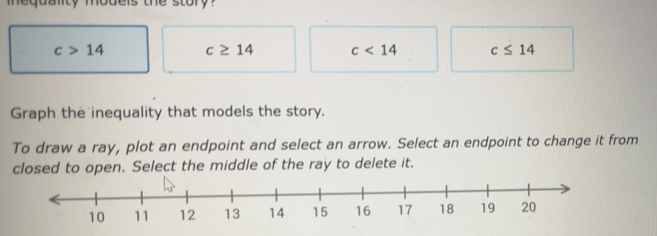Gelöst:equanity models the story ? c>14 c≥ 14 c