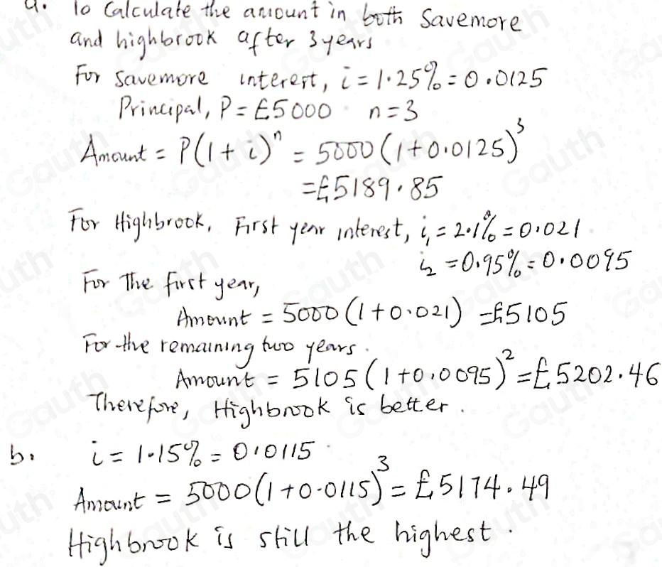 Solved: Here is information about two savings accounts. Savemore ...