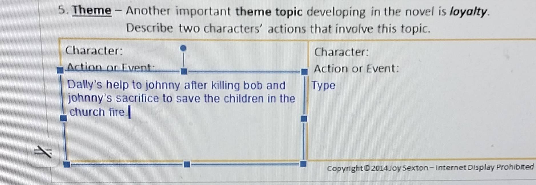 Solved: Theme - Another important theme topic developing in the novel ...