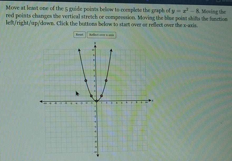 Solved: Move at least one of the 5 guide points below to complete the ...