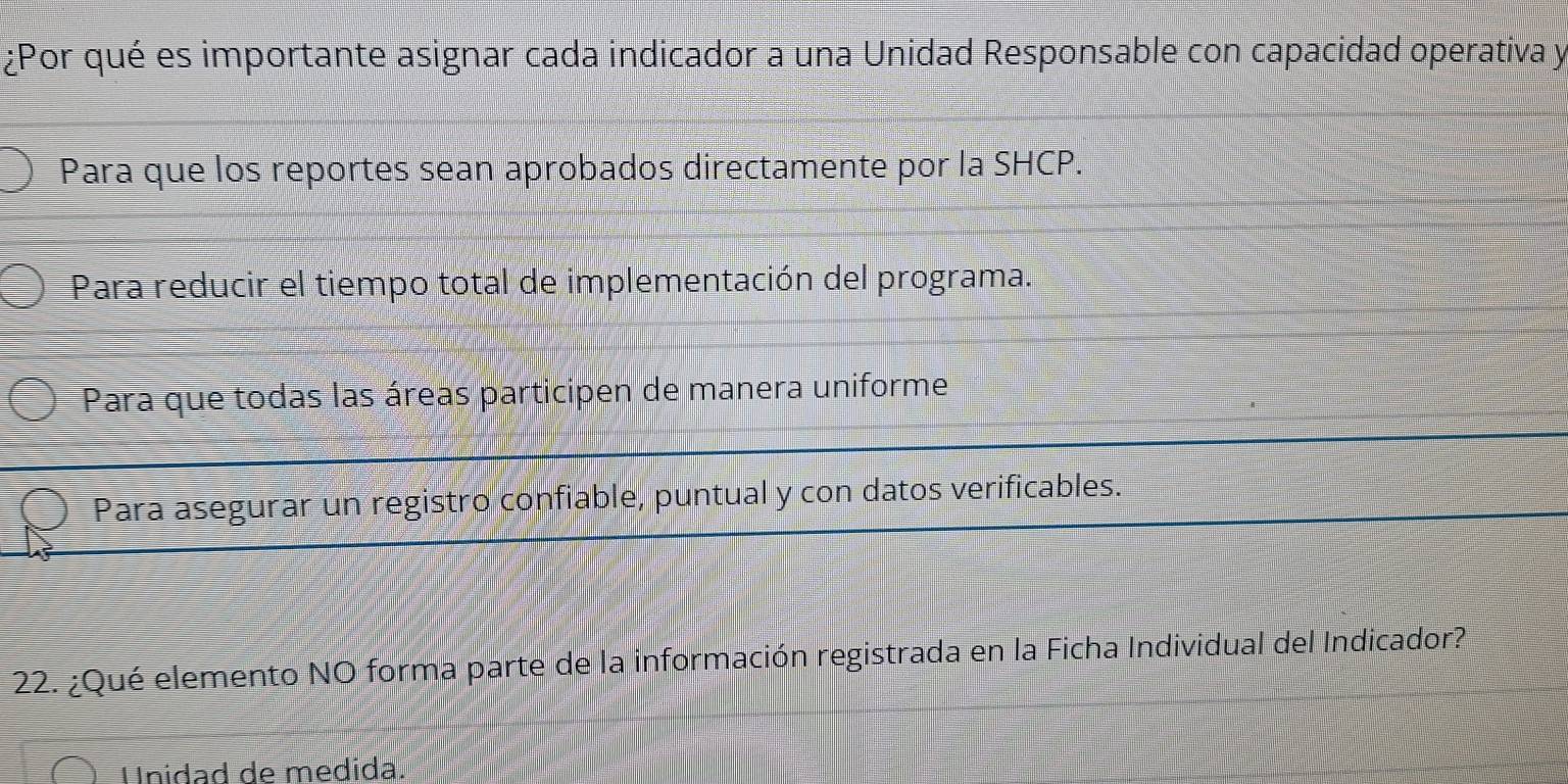 Resuelto:¿Por qué es importante asignar cada indicador a una Unidad ...