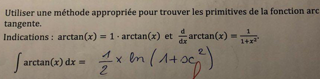 Résolu :Utiliser une méthode appropriée pour trouver les primitives de ...