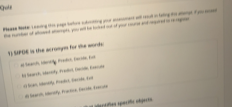 Solved: Quiz Please Note: Leaving this page before submitting your ...