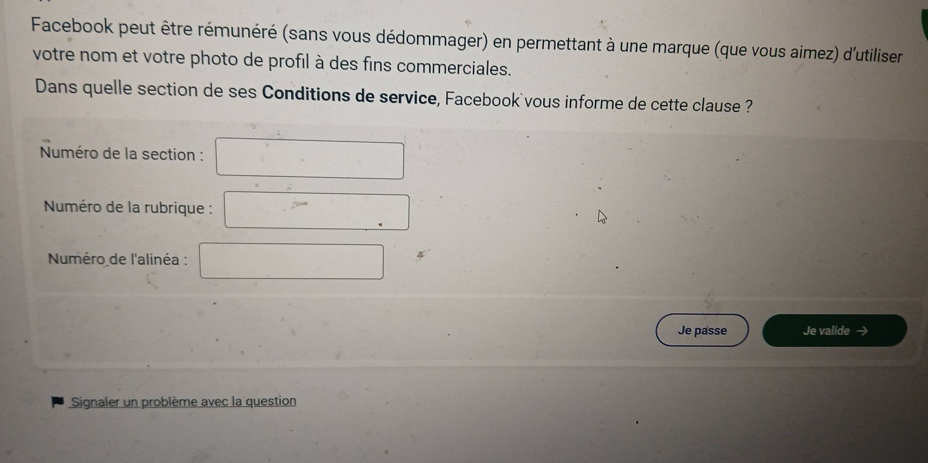 Résolu :Facebook peut être rémunéré (sans vous dédommager) en ...
