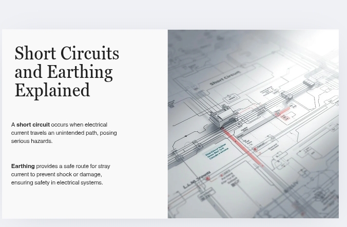 Solved: Short Circuits and Earthing Explained A short circuit occurs ...