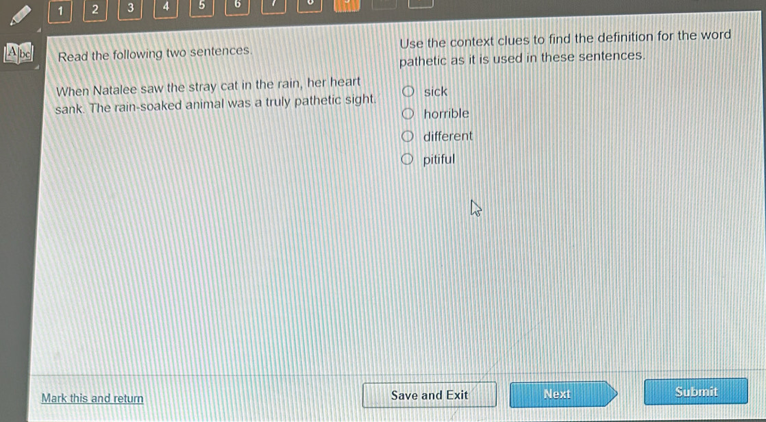 Solved: 1 2 3 4 5 6 o Abc Read the following two sentences. Use the ...