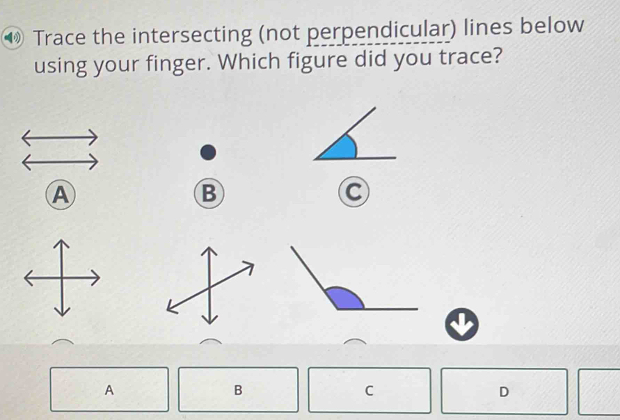 Solved: ⑩ Trace the intersecting (not perpendicular) lines below using ...