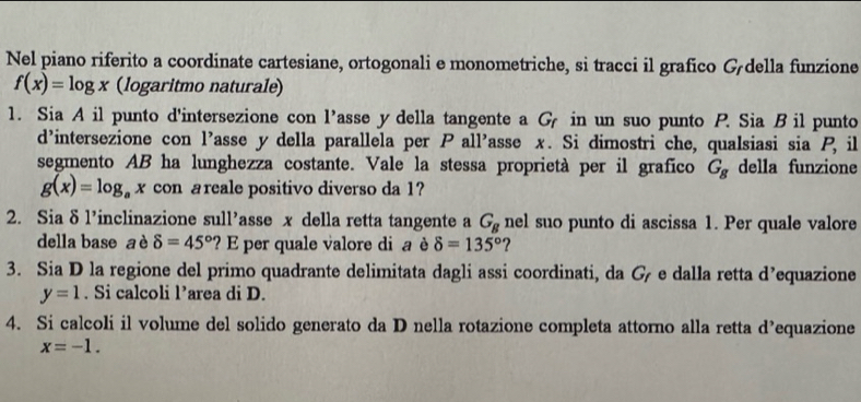 Risolto:Nel piano riferito a coordinate cartesiane, ortogonali e ...