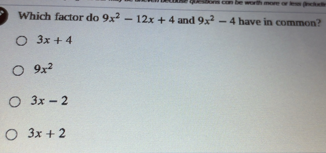 Solved: becouse questions can be worth more or less (includi Which ...