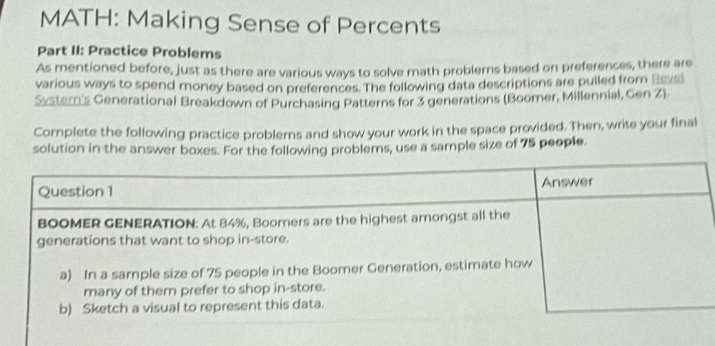 Solved: MATH: Making Sense of Percents Part II: Practice Problems As ...