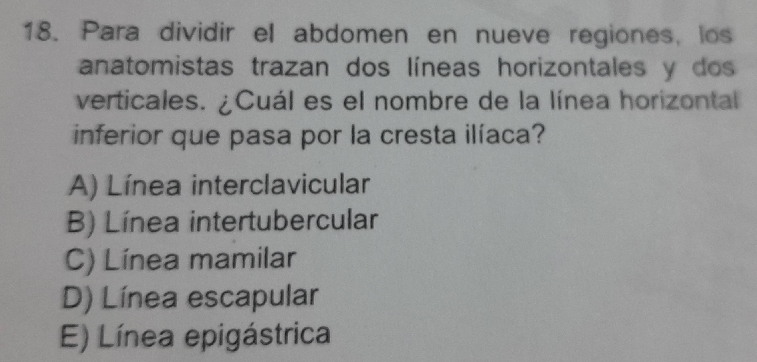 Resuelto:Para dividir el abdomen en nueve regiones, los anatomistas ...