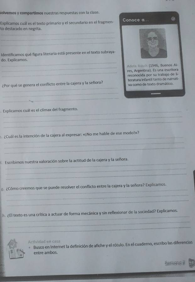 Solved: solvemos y compartimos nuestras respuestas con la clase ...