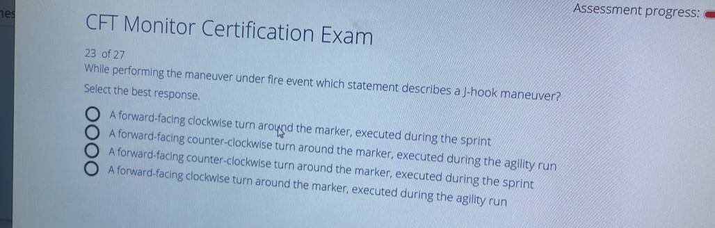 Solved: Assessment progress: es CFT Monitor Certification Exam 23 of 27 ...