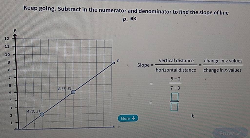 Solved: Keep going. Subtract in the numerator and denominator to find ...