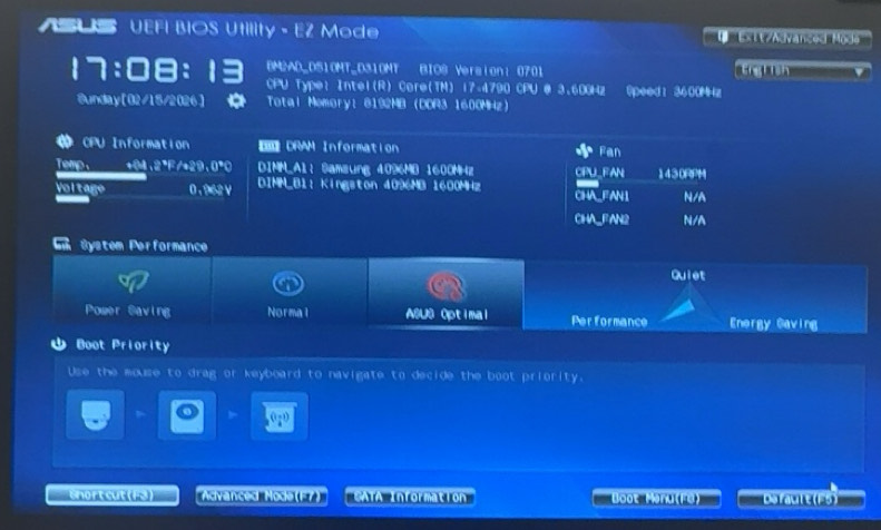 Risolto:US UEFI BIOS Utility - EZ Mode * Exit/Advanced Mode ...