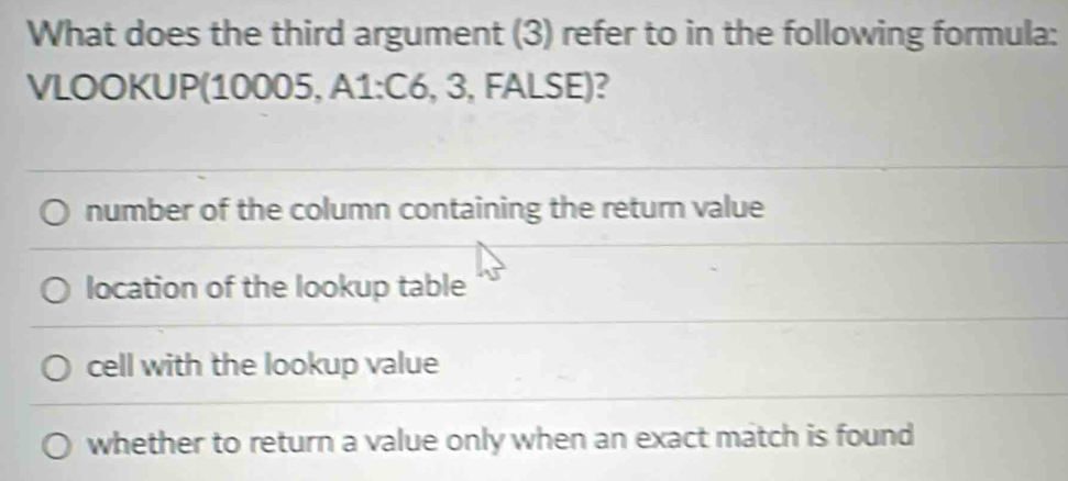Solved: What does the third argument (3) refer to in the following ...