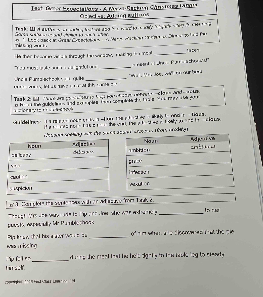 Solved: Text: Great Expectations - A Nerve-Racking Christmas Dinner ...