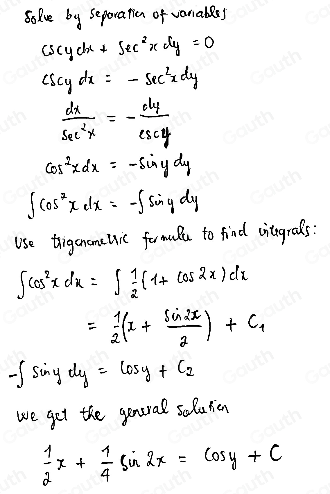 Solved: In Problems 1-22 solve the given differential equation by ...