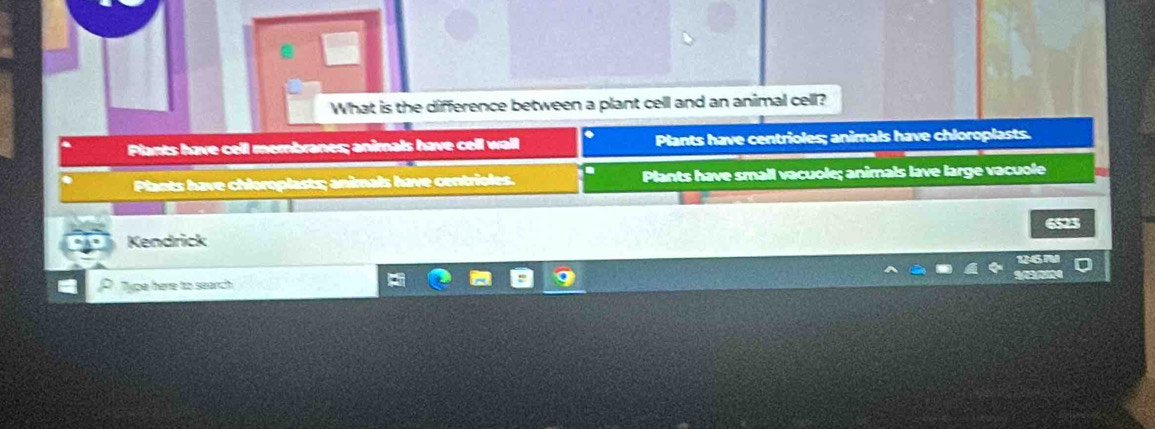 Solved: What is the difference between a plant cell and an animal cell ...