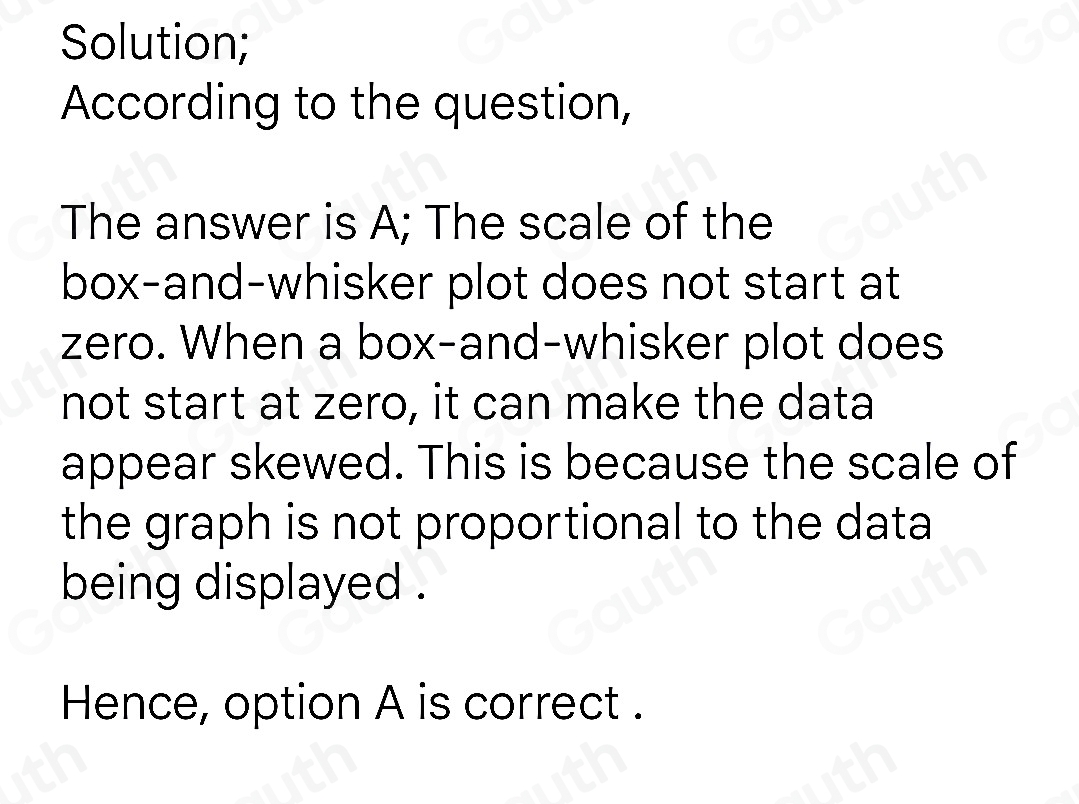Solved: Which of the following best explains why one graph appears ...