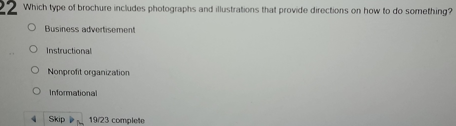 Solved: Which type of brochure includes photographs and illustrations ...