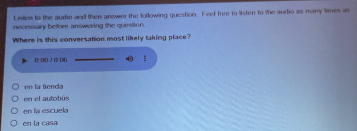 Solved: Listen to the audio and then answer the following question ...