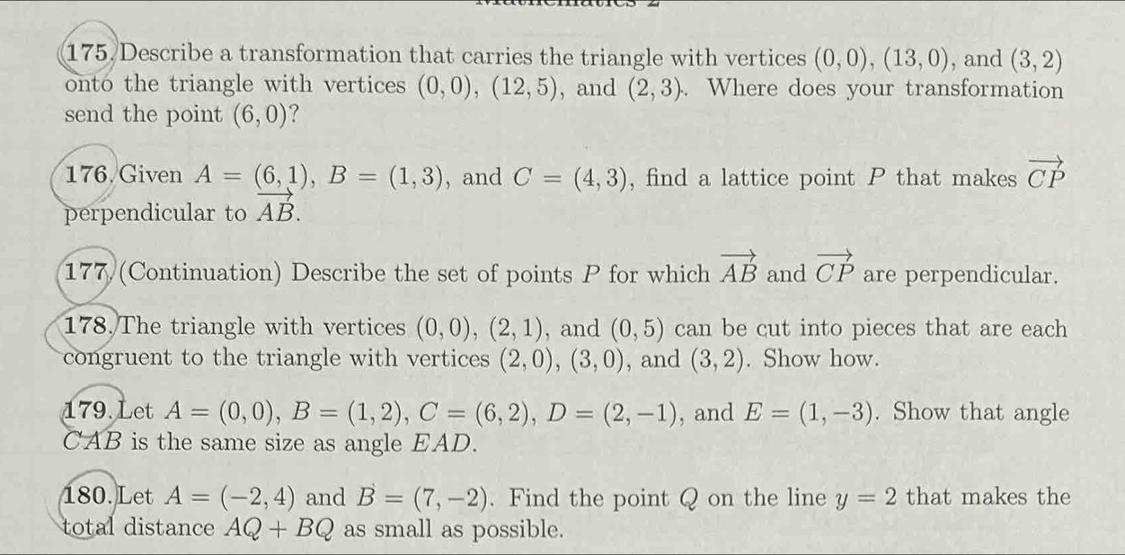 Solved: Describe a transformation that carries the triangle with ...