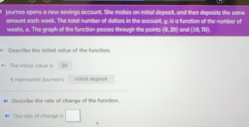 Solved: Journee opens a new savings account. She makes an initial ...