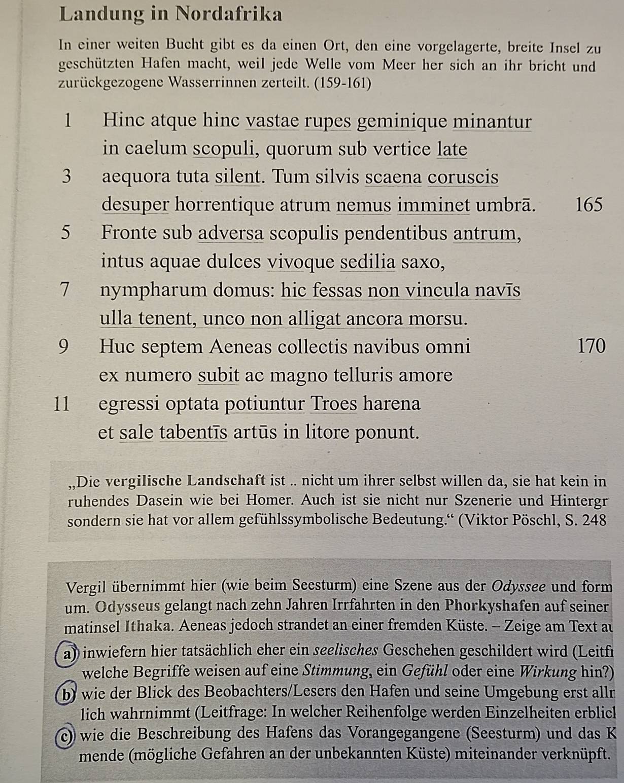 Gelöst:Landung in Nordafrika In einer weiten Bucht gibt es da einen Ort ...