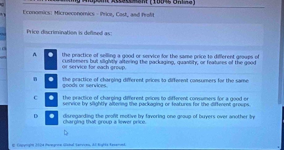 Solved: Mupoint Assässment (100% Online) n y Economics: Microeconomics ...