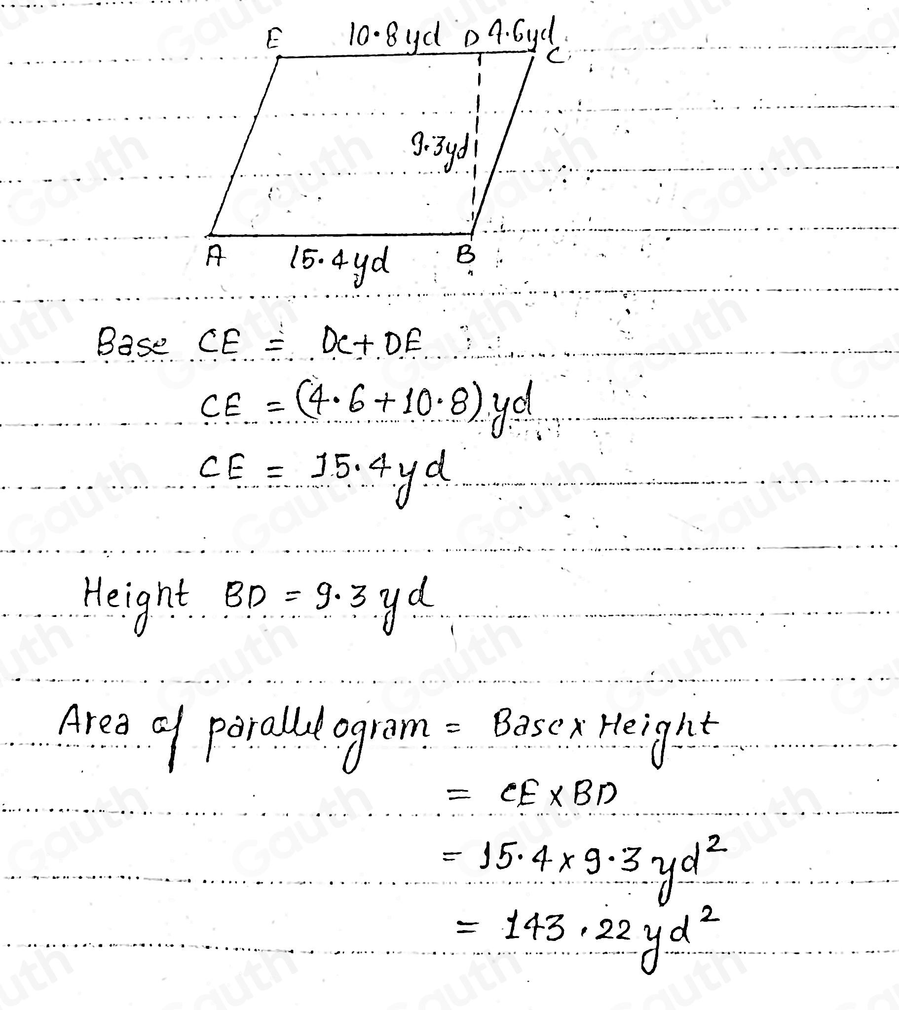 Solved: (Finding Area Using Triangles and Rectangles MC) A composite ...