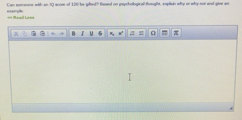 Solved: Can someone with an IQ score of 120 be gifted? Based on ...