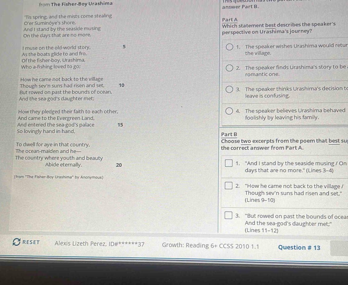 Solved: from The Fisher-Boy Urashima T h i s questio n answer Part B ...