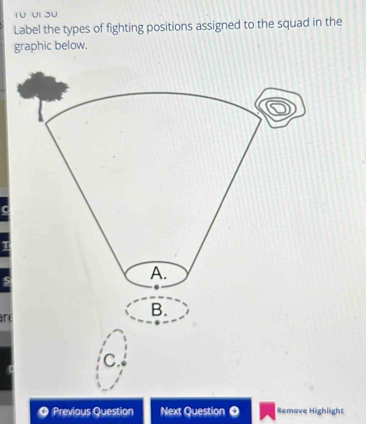 Solved: 1U U1 3U Label the types of fighting positions assigned to the ...
