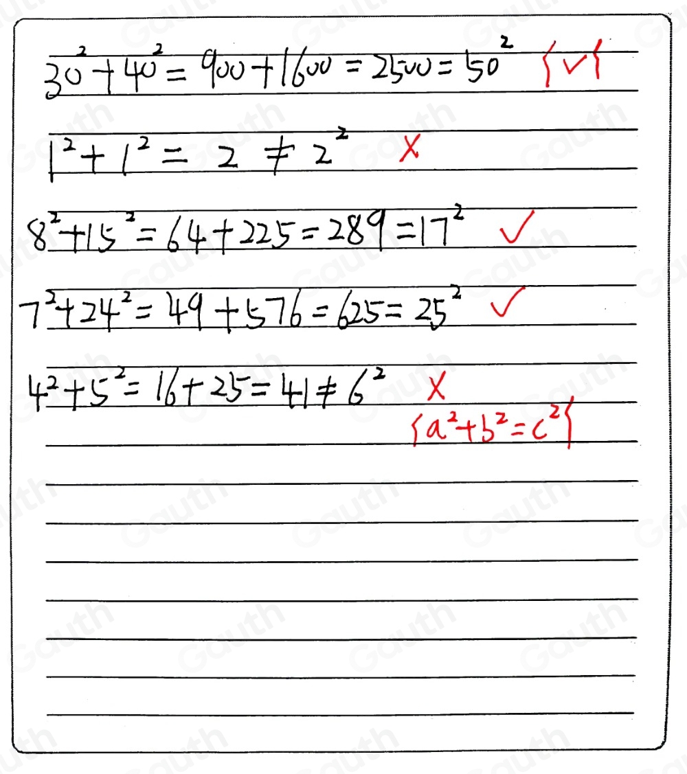 Solved: Select all of the right triangles. Triangle ABC with AB=30, BC ...
