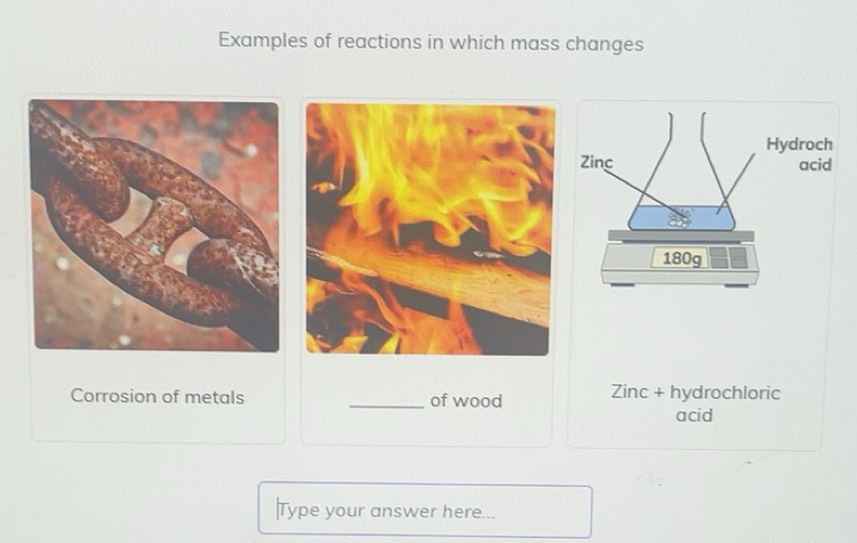 Gelöst:Examples of reactions in which mass changes Corrosion of metals ...