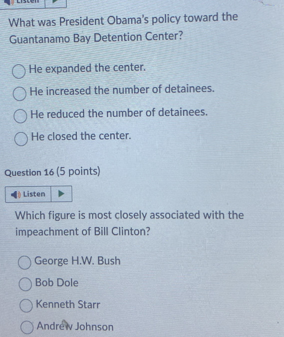 Solved: What was President Obama's policy toward the Guantanamo Bay ...