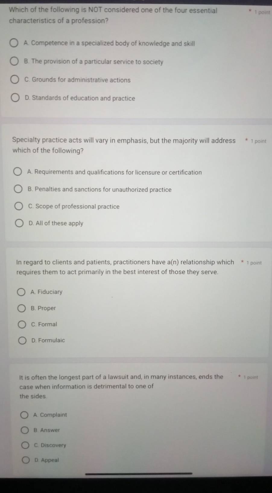 Solved: Which of the following is NOT considered one of the four ...
