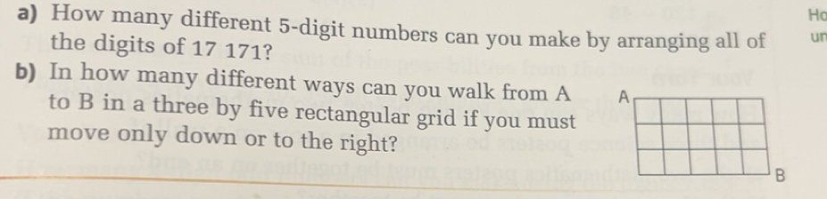 Solved: Ho a) How many different 5 -digit numbers can you make by ...