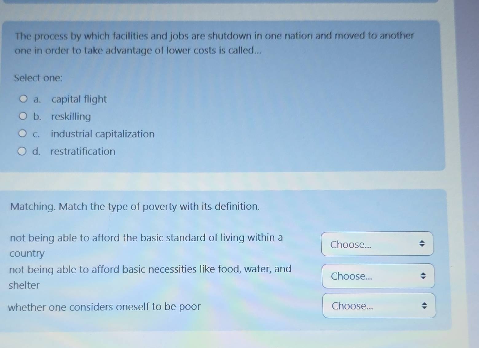 Solved: The process by which facilities and jobs are shutdown in one ...