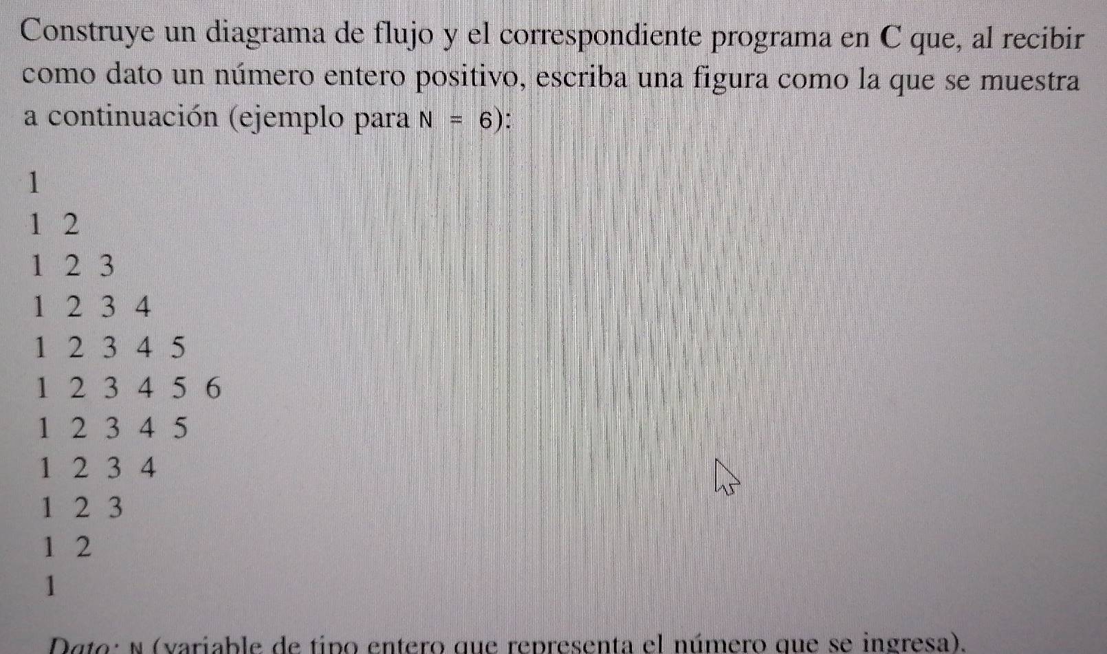 Resuelto:Construye un diagrama de flujo y el correspondiente programa en C que, al recibir como da