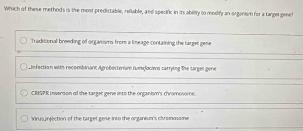 Solved: Which of these methods is the most predictable, reliable, and ...