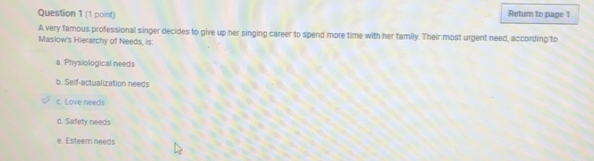 Solved: Return to page 1 A very famous professional singer decides to ...