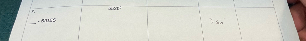 Solved: 5520° 7. _ - SIDES [Math]