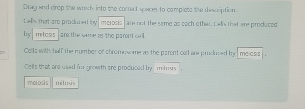 Solved: Drag and drop the words into the correct spaces to complete the ...