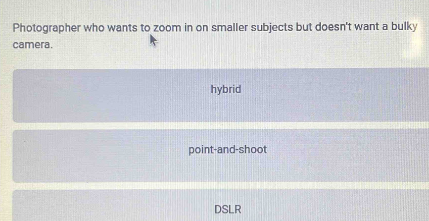 Solved: Photographer who wants to zoom in on smaller subjects but doesn ...