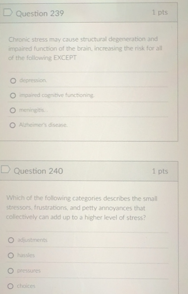 Solved: Chronic stress may cause structural degeneration and impaired ...