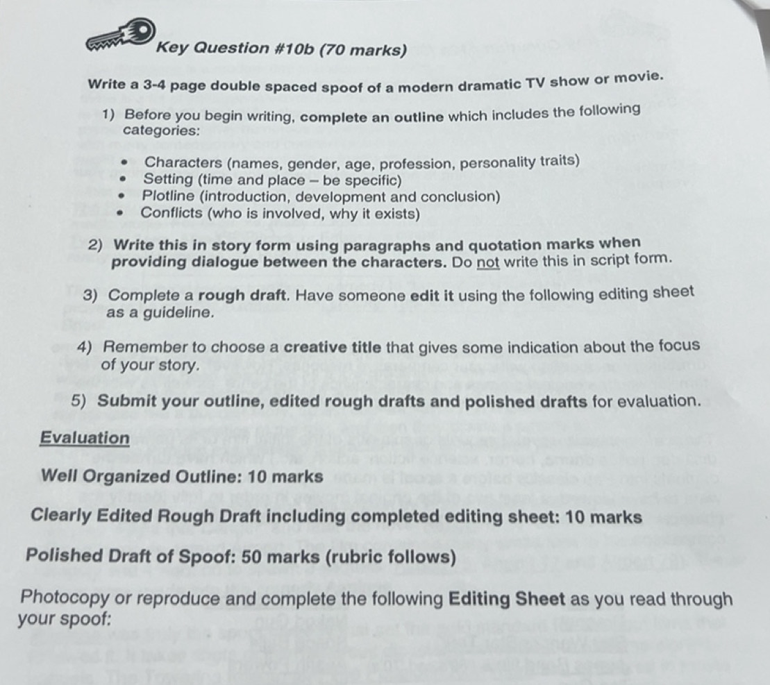 Solved: É Key Question #10b (70 marks) Write a 3 -4 page double spaced ...
