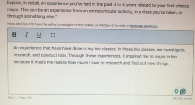 Solved: Explain, in detail, an experience you've had in the past 3 to 4 ...