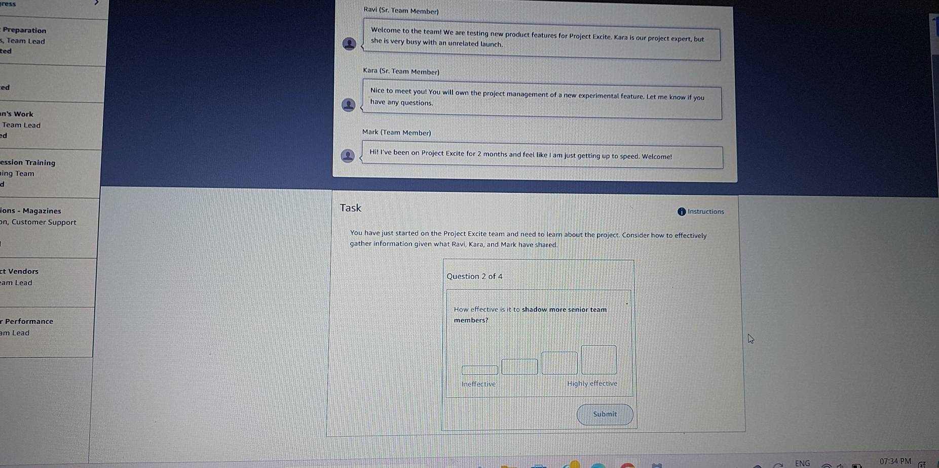Solved: Ravi (Sr. Team Member) Welcome to the team! We are testing new ...